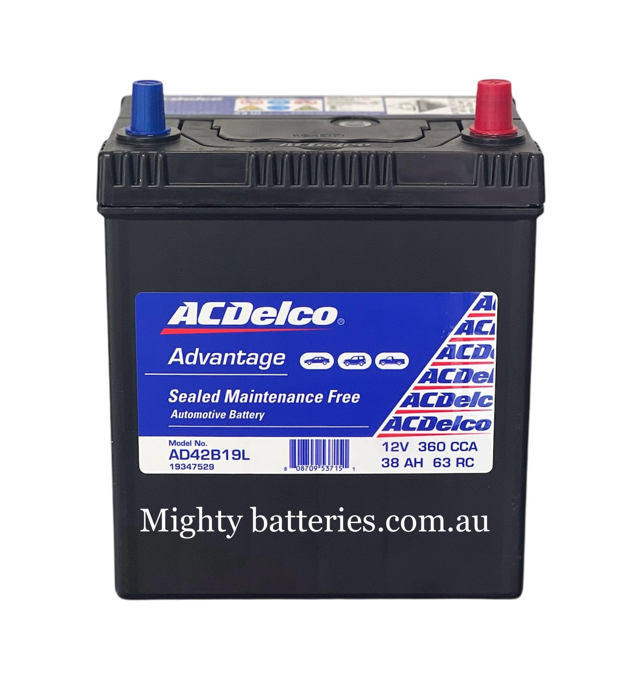 ACDelco AD42B19L / NS40ZL MF / 2384 – 360CCA Battery — Mighty Batteries