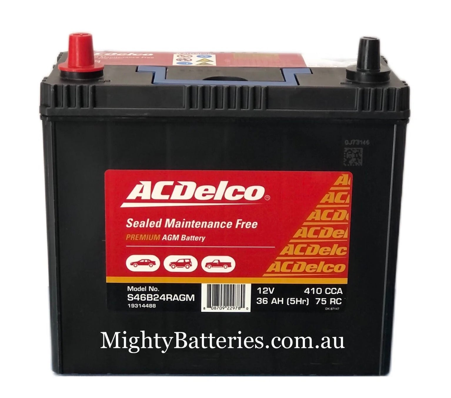 ACDelco S46B24R AGM / 5511 Battery (Auxiliary Hybrid) — Mighty Batteries