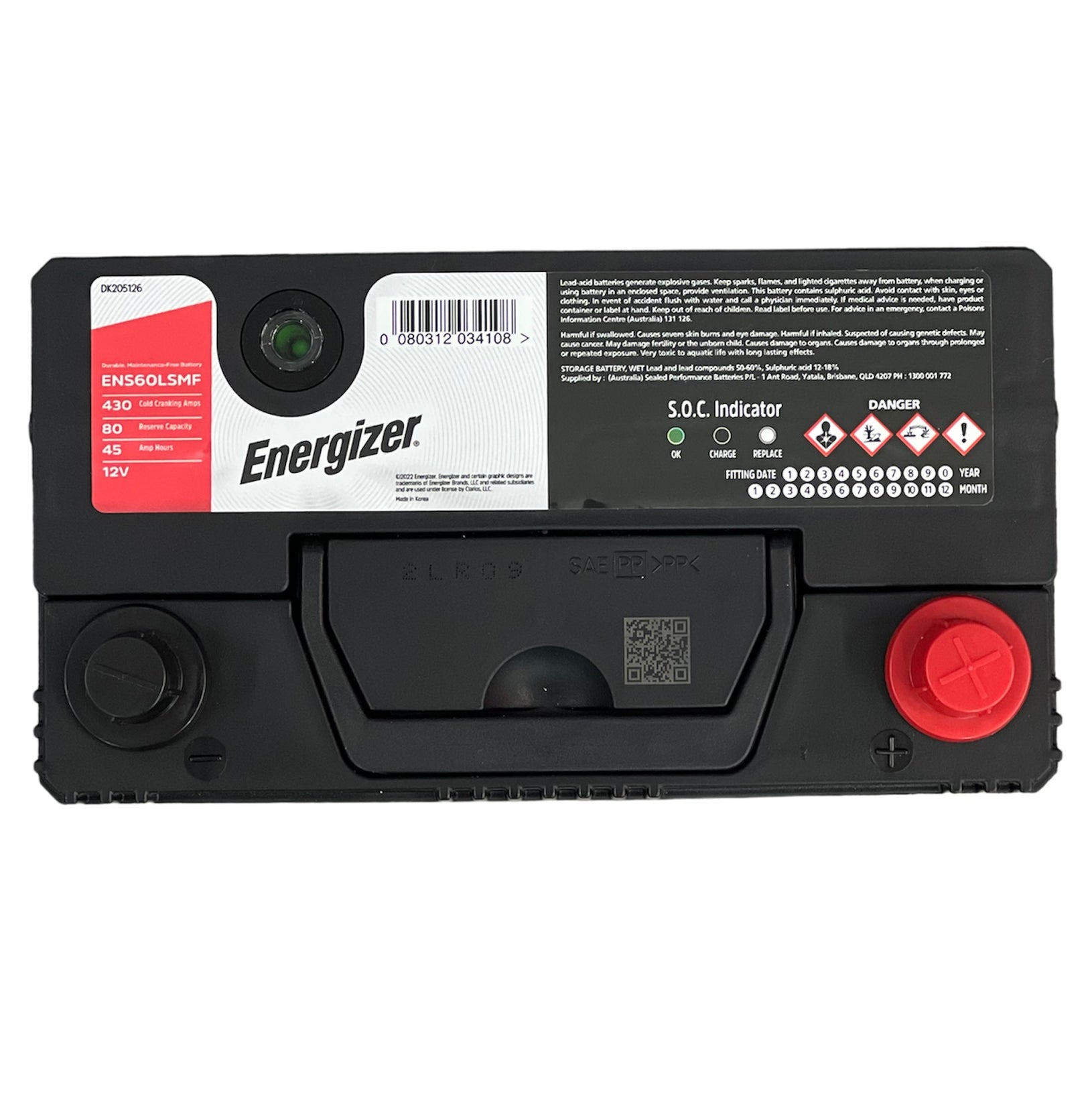 Energizer NS60LS / MF55B24LS / 2136 Battery - 430CCA — Mighty Batteries