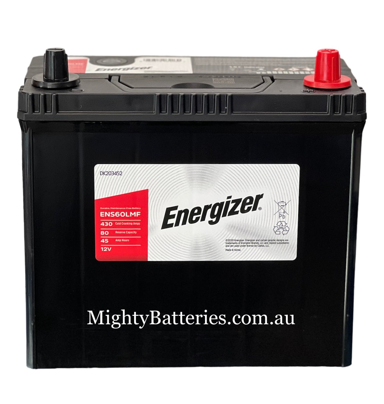 Energizer NS60L / MF55B24L / 2138 Battery - 430 CCA — Mighty Batteries