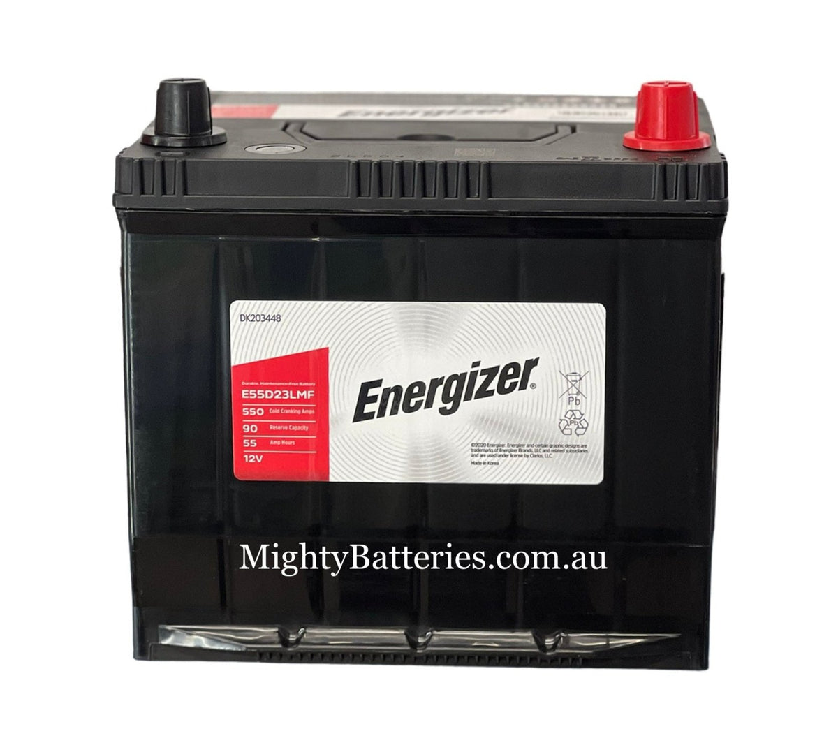 Energizer 55D23L / 2544 Battery - 550 CCA — Mighty Batteries