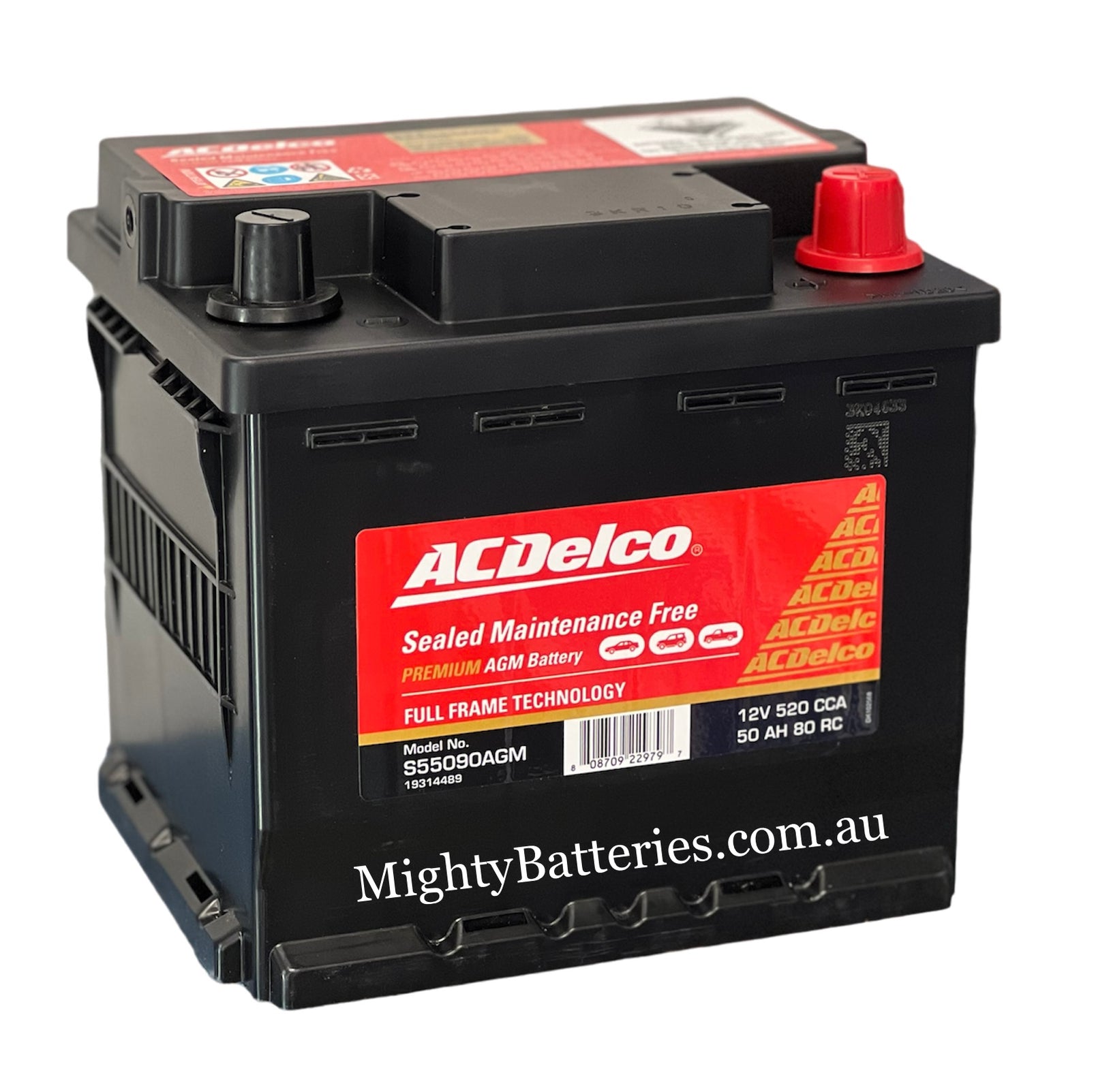 ACDelco S55090AGM / LN1 AGM / DIN44LH AGM Battery — Mighty Batteries