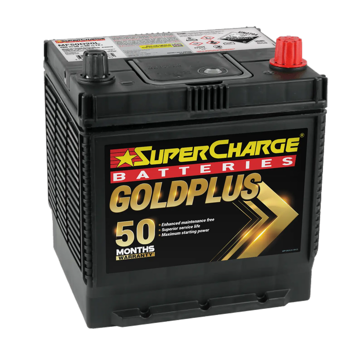 Supercharge Gold MF50D20L / 2506 Battery — Mighty Batteries