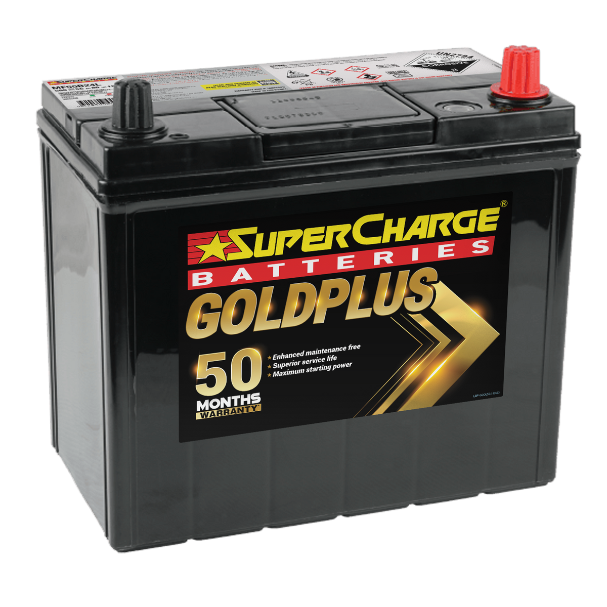 Supercharge Gold MF55B24L / NS60L / 2138 - 500CCA Battery — Mighty ...