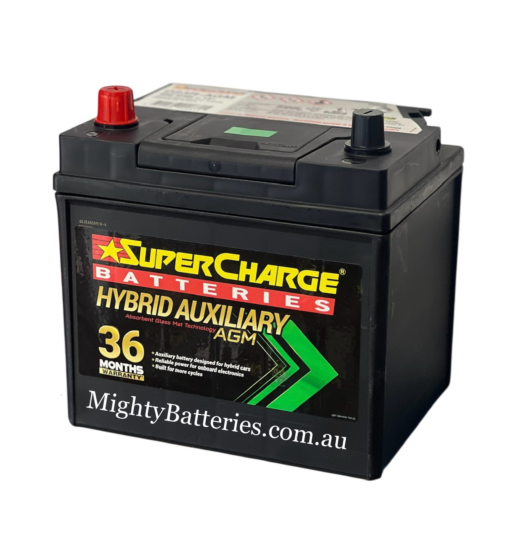 Supercharge D23R-AGM / S55D23R Hybrid Auxiliary Battery — Mighty Batteries