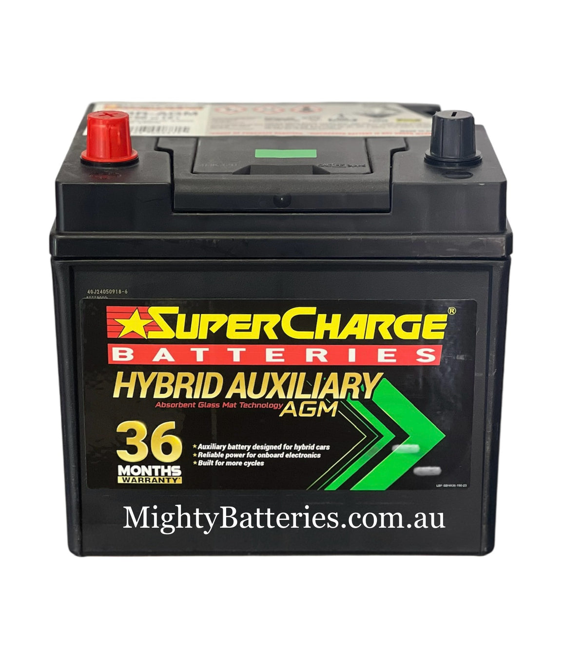 Supercharge D23R-AGM / S55D23R Hybrid Auxiliary Battery — Mighty Batteries