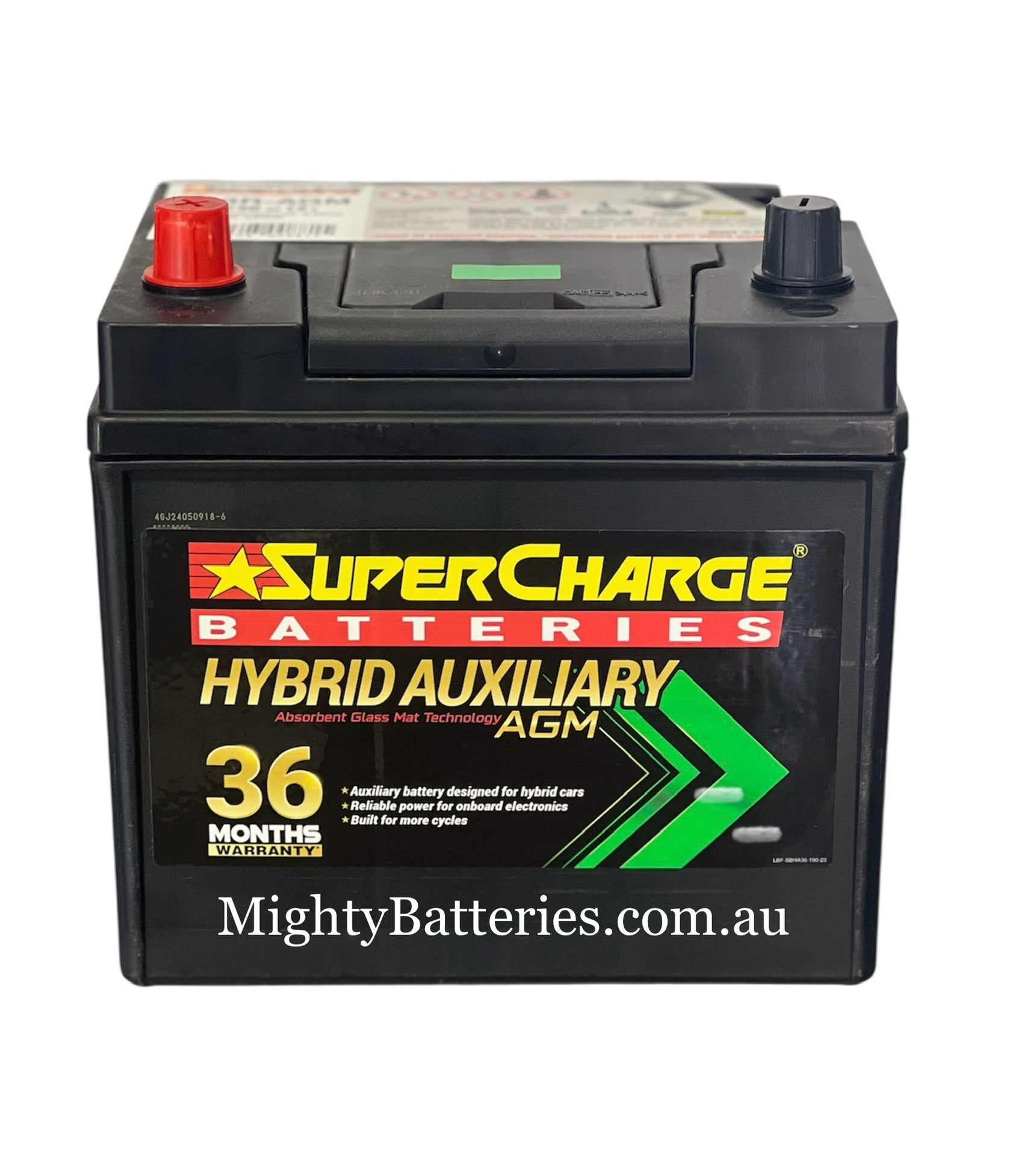 Supercharge D23R-AGM / S55D23R Hybrid Auxiliary Battery — Mighty Batteries