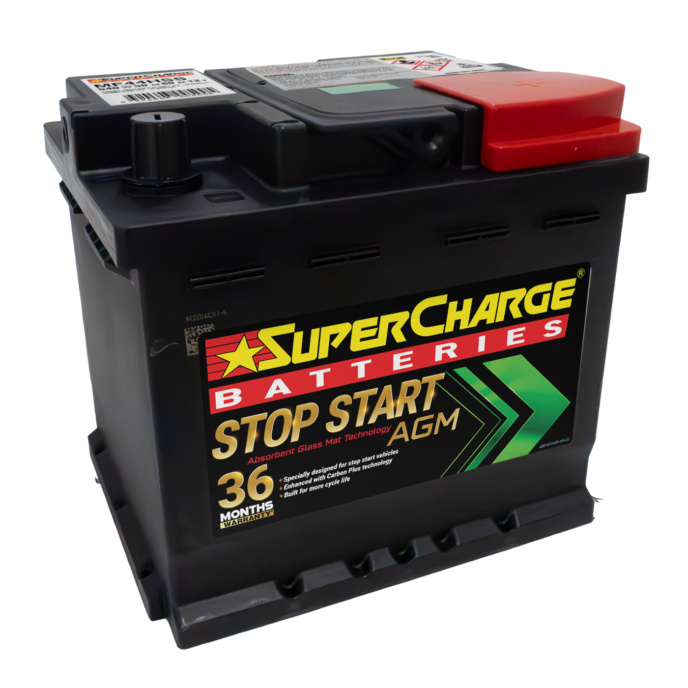 Supercharge MF44HSS / LN1 AGM / DIN44LH AGM Battery — Mighty Batteries