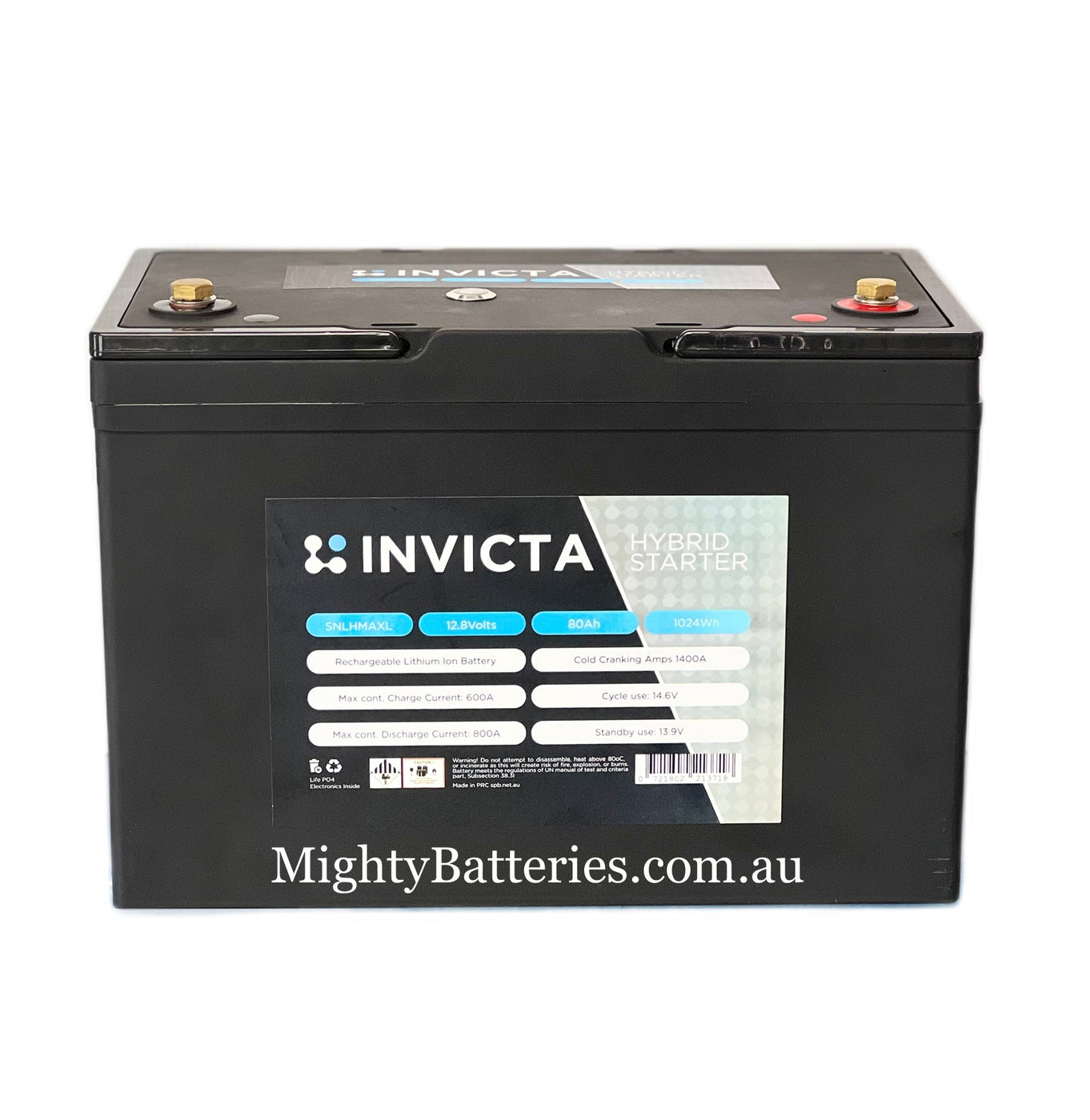 Invicta SNLHMAXL 80Ah Hybrid Lithium Battery — Mighty Batteries