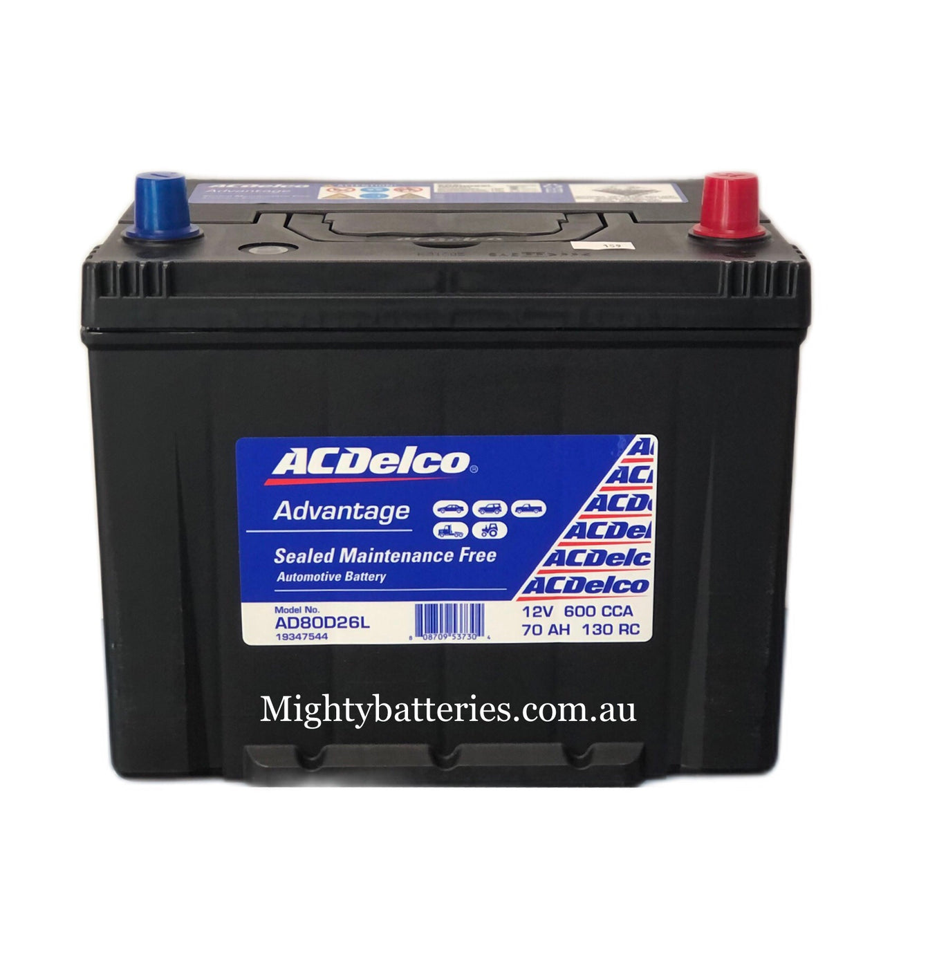 ACDelco NS70L / AD80D26L / 4504 - 600CCA Battery — Mighty Batteries