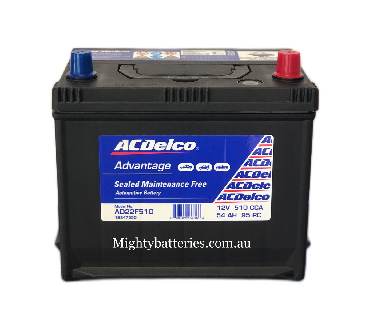 ACDelco AD22F510 / 58MF / 2542 - 510CCA Battery — Mighty Batteries
