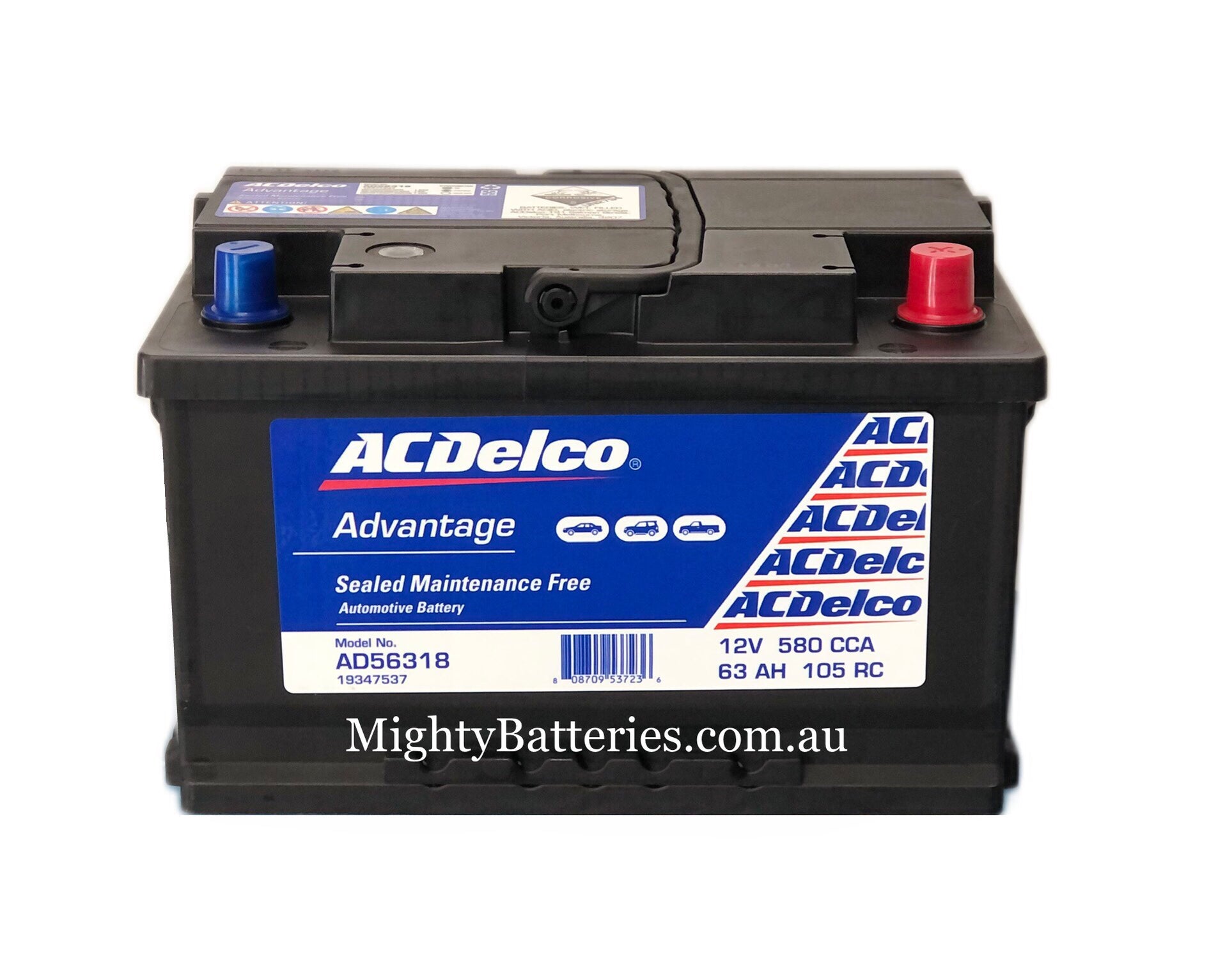 ACDelco DIN65L / AD56318 / 3662 Battery - 580CCA — Mighty Batteries