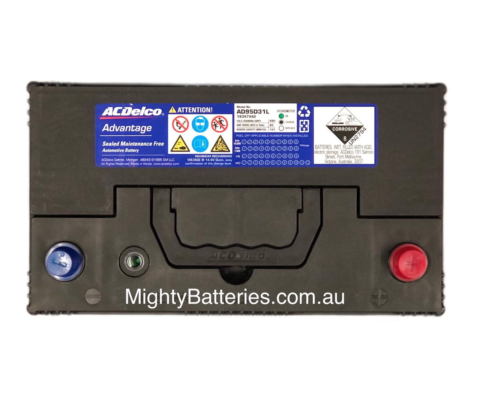 ACDelco N70ZZL / AD95D31L / 4704 - 680CCA Battery — Mighty Batteries