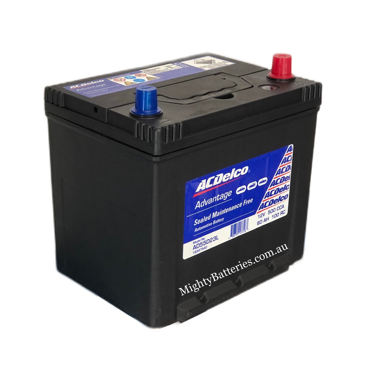 ACDelco 55D23L / AD55D23L / 2544 - 500CCA Battery — Mighty Batteries