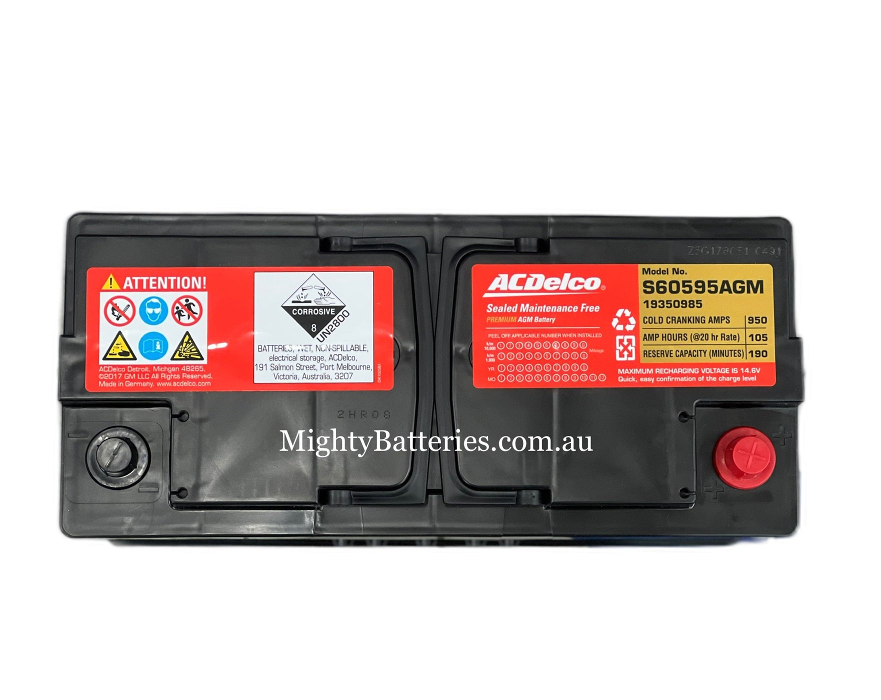 ACDelco S60595AGM / LN6 AGM / 5566 Battery - 950CCA — Mighty Batteries