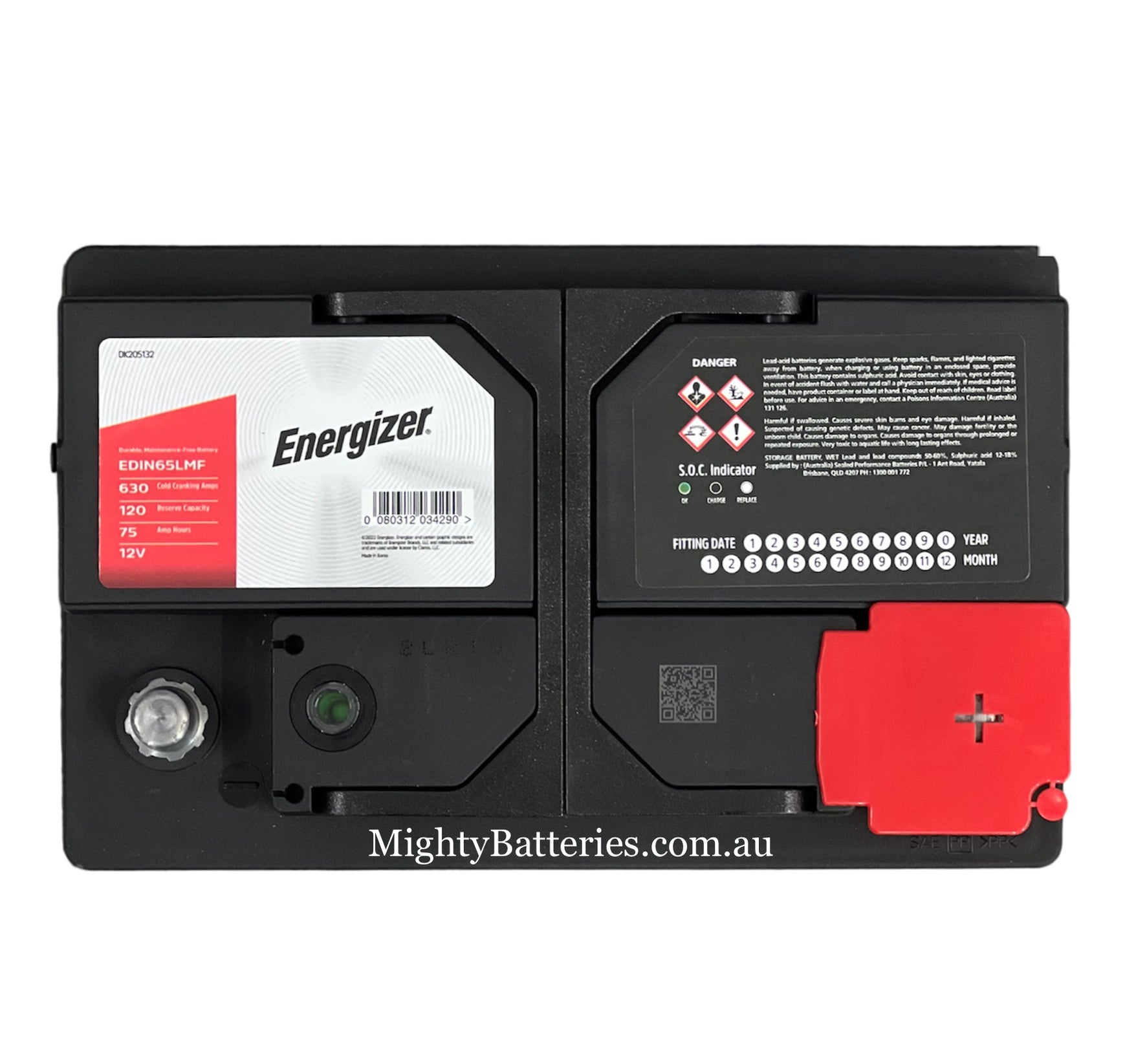 Energizer DIN65L / 3662 / MF66 - 630CCA Battery — Mighty Batteries