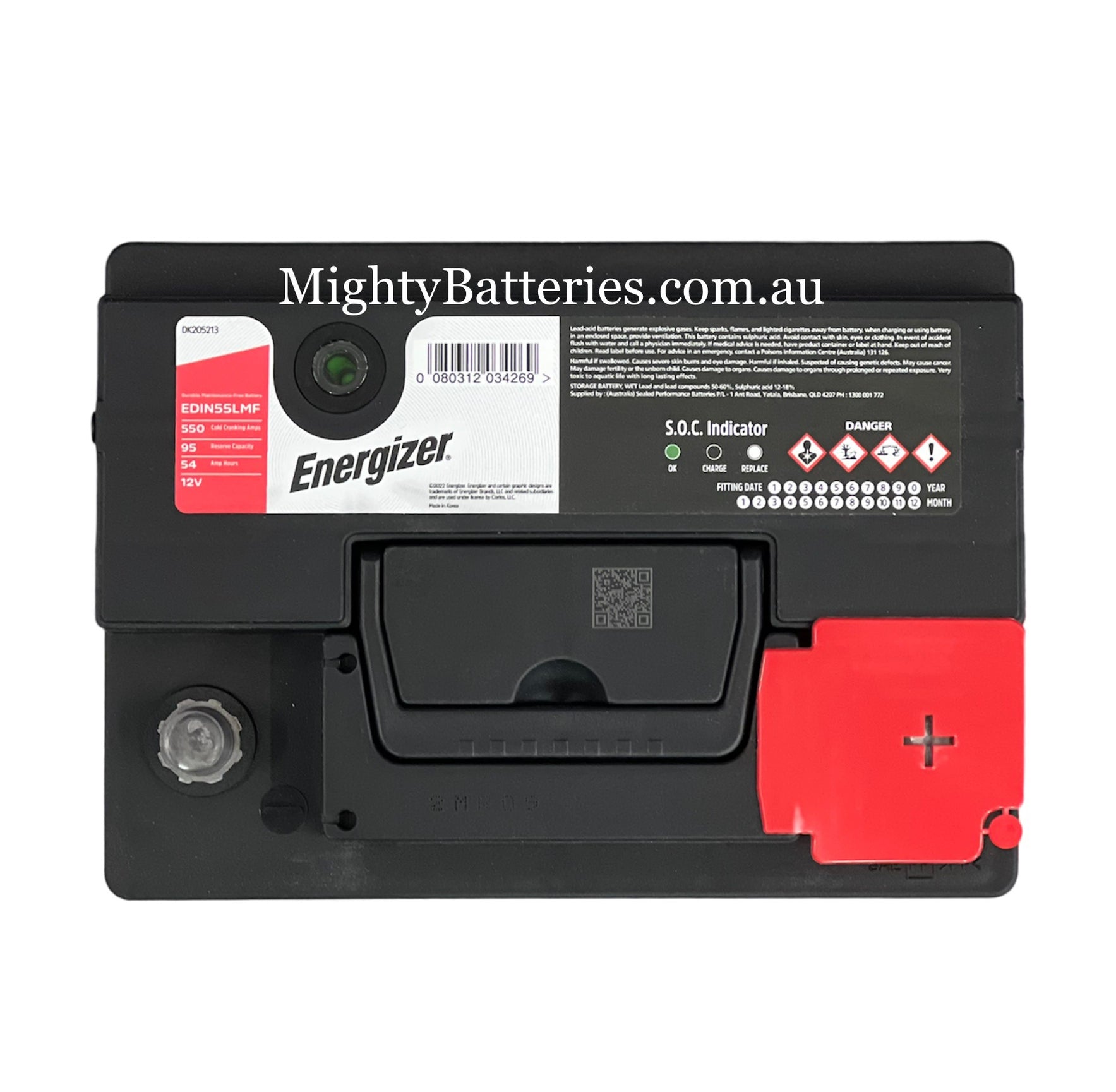 Energizer DIN53L MF / MF55 / 3552 Battery - 550CCA — Mighty Batteries